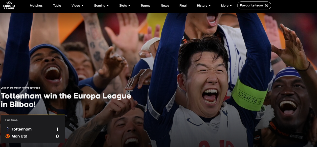 더쿠 - 토트넘 우승후 EUROPA, EPL, BBC 메인 사진