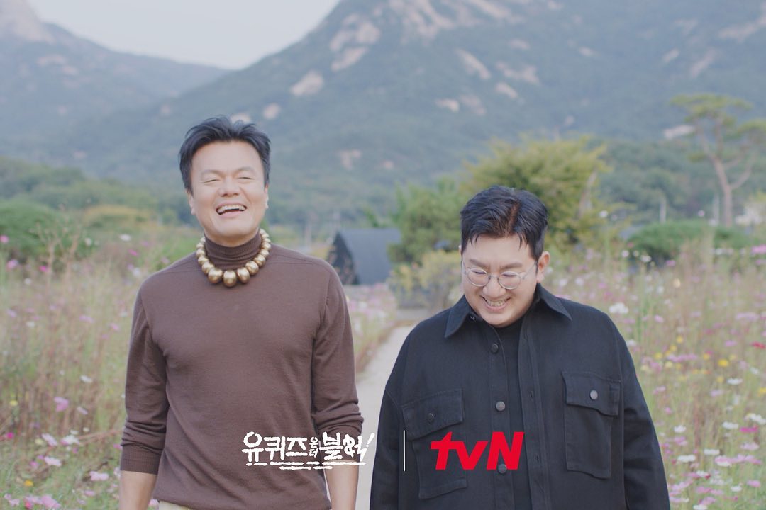 더쿠 박진영x방시혁 스틸컷 에이요우 제와피and힛맨뱅 인트로듀씨스 유퀴~즈 비주얼 노래 토크로 기썬을 제압해 •̀∀•́