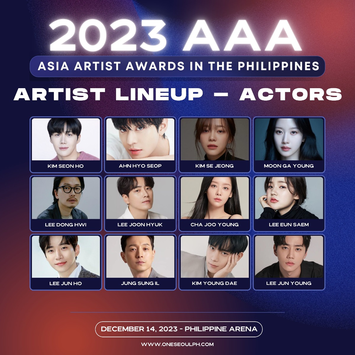 더쿠 - 지금까지 공개된 2023 AAA in the Philippines 가수 + 배우 라인업