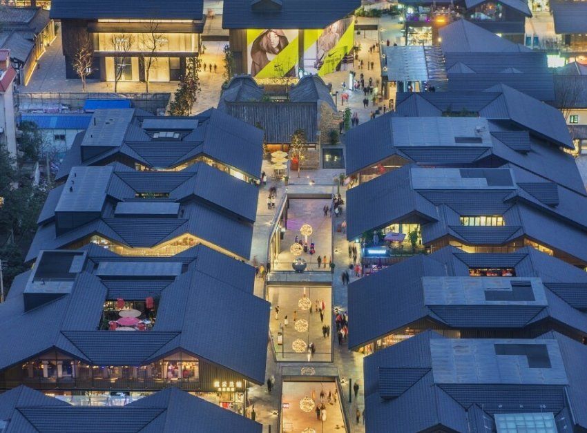 더쿠 - 전통 컨셉 번화가, 중국 청두 태고리의 모습