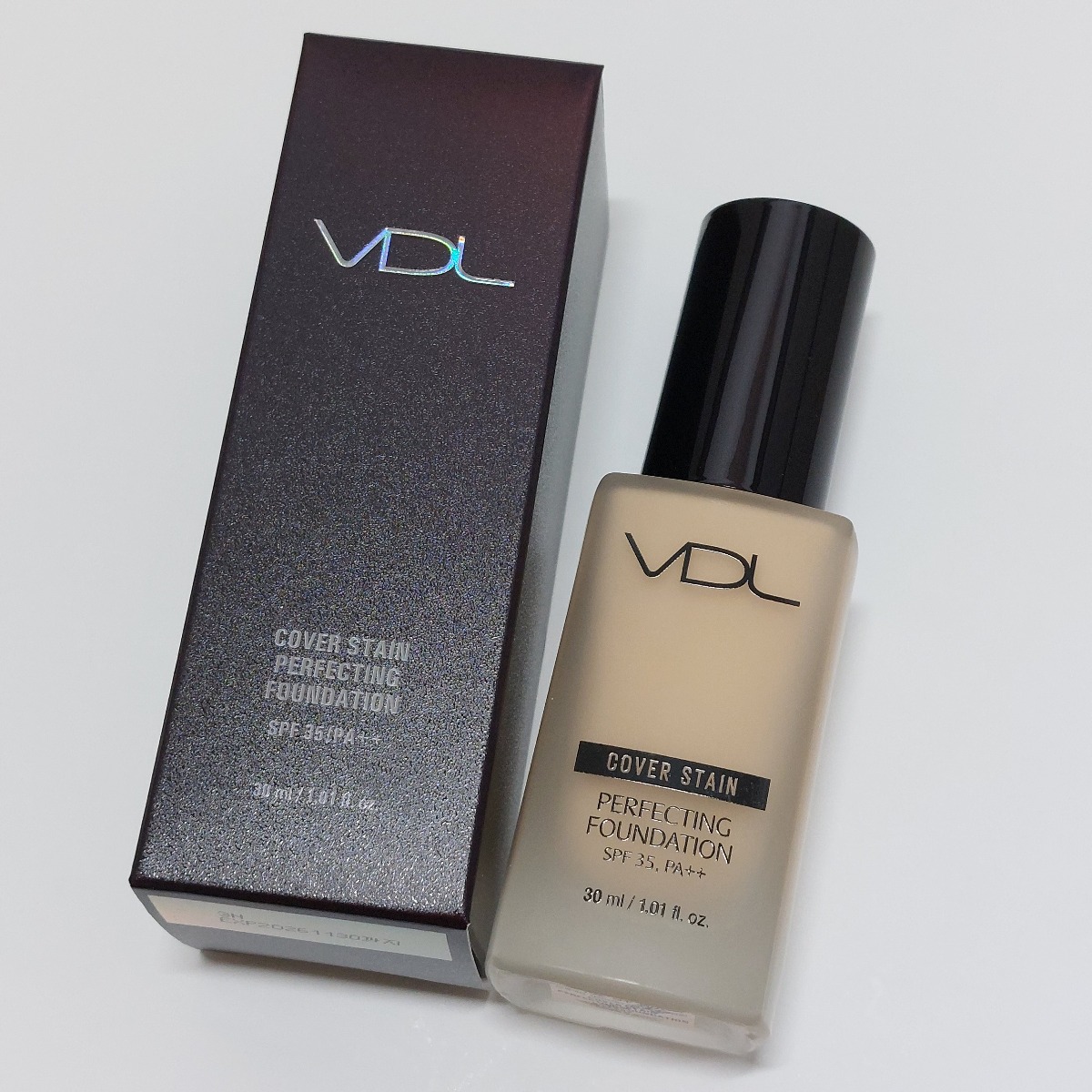 더쿠 - VDL 커버 스테인 퍼펙팅 파운데이션 V02 & 치크스테인 블러셔 미스티 애프리콧 후기