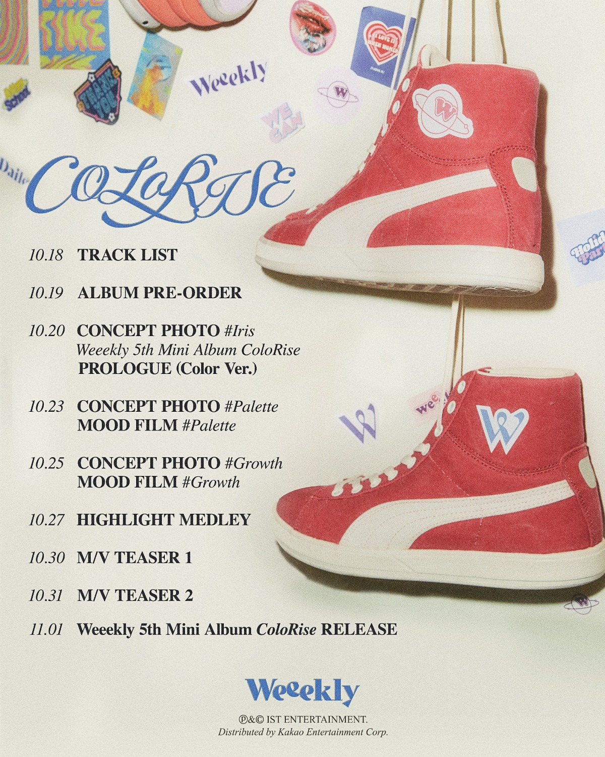 더쿠 - Weeekly(위클리) 5th Mini Album [ColoRise] Track List