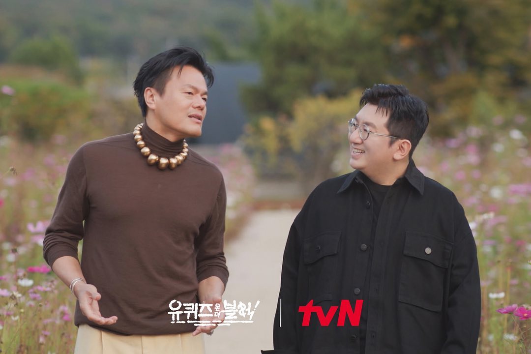 더쿠 박진영x방시혁 스틸컷 에이요우 제와피and힛맨뱅 인트로듀씨스 유퀴~즈 비주얼 노래 토크로 기썬을 제압해 •̀∀•́