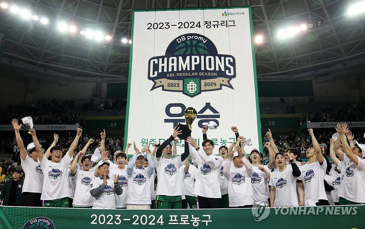 더쿠 - [KBL] 23-24 정규리그 원주DB프로미 와이어 투 와이어 우승