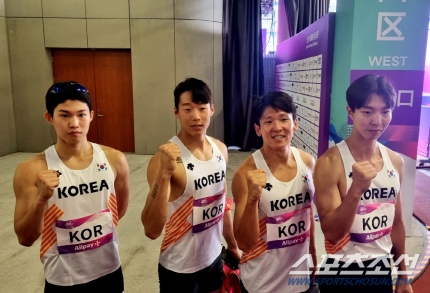 더쿠 - [AG]'37년 노메달 한을 풀었다' 남자 400m 계주, '한국신기록 타이&동메달' 더블 달성