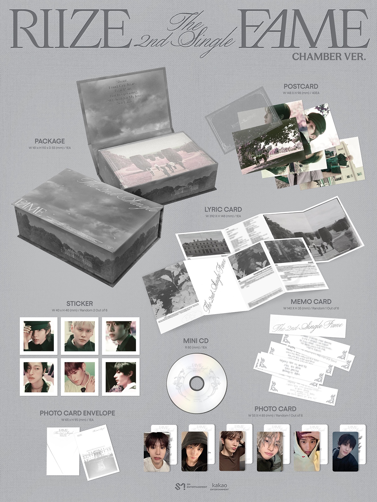 더쿠 - RIIZE 라이즈 The 2nd Single 【Fame】 Album Details 2025.11.24 6PM (KST)