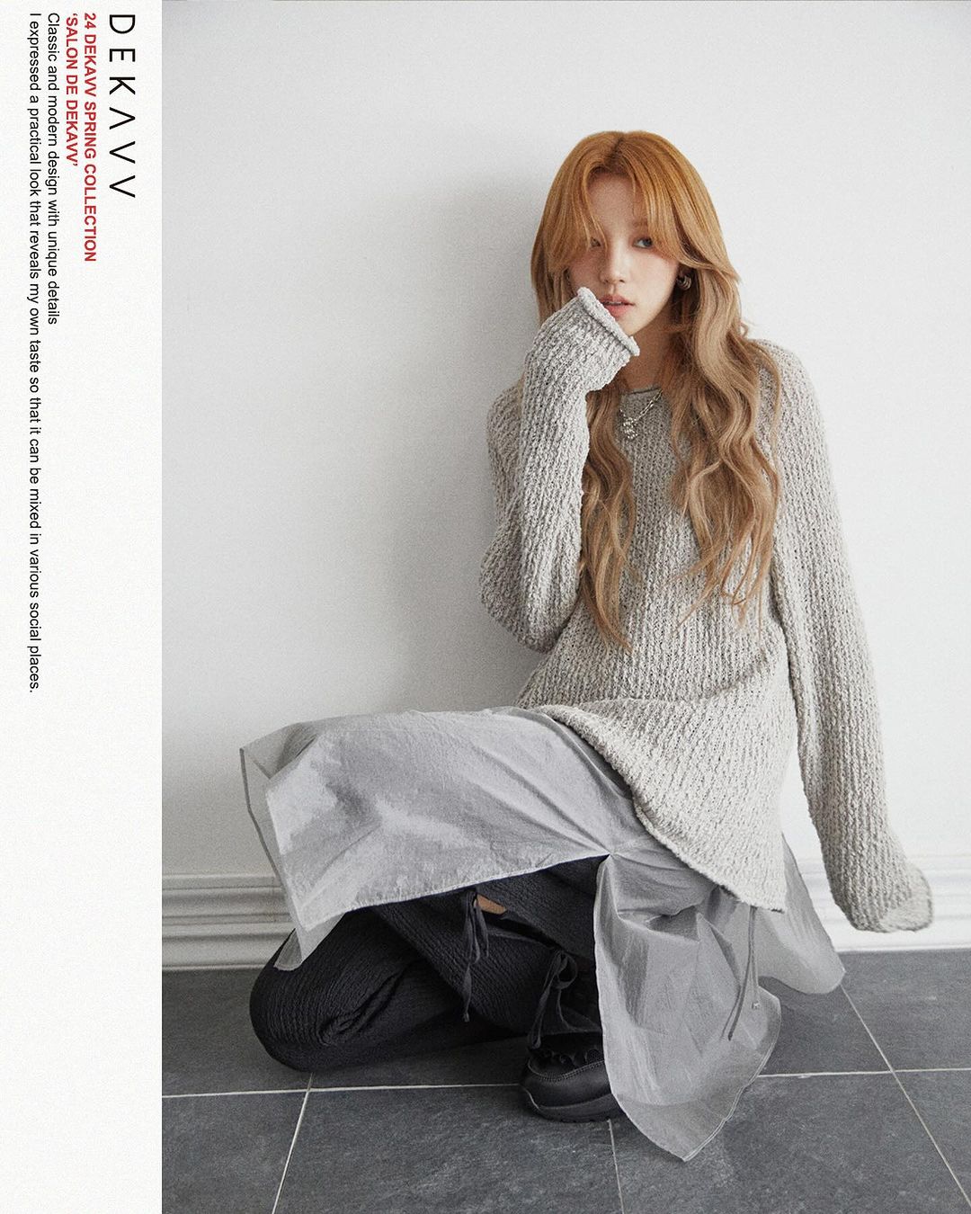 더쿠 - 여성복 '데카브' 첫 엠버서더 (여자)아이들 우기 24Spring 화보.jpg