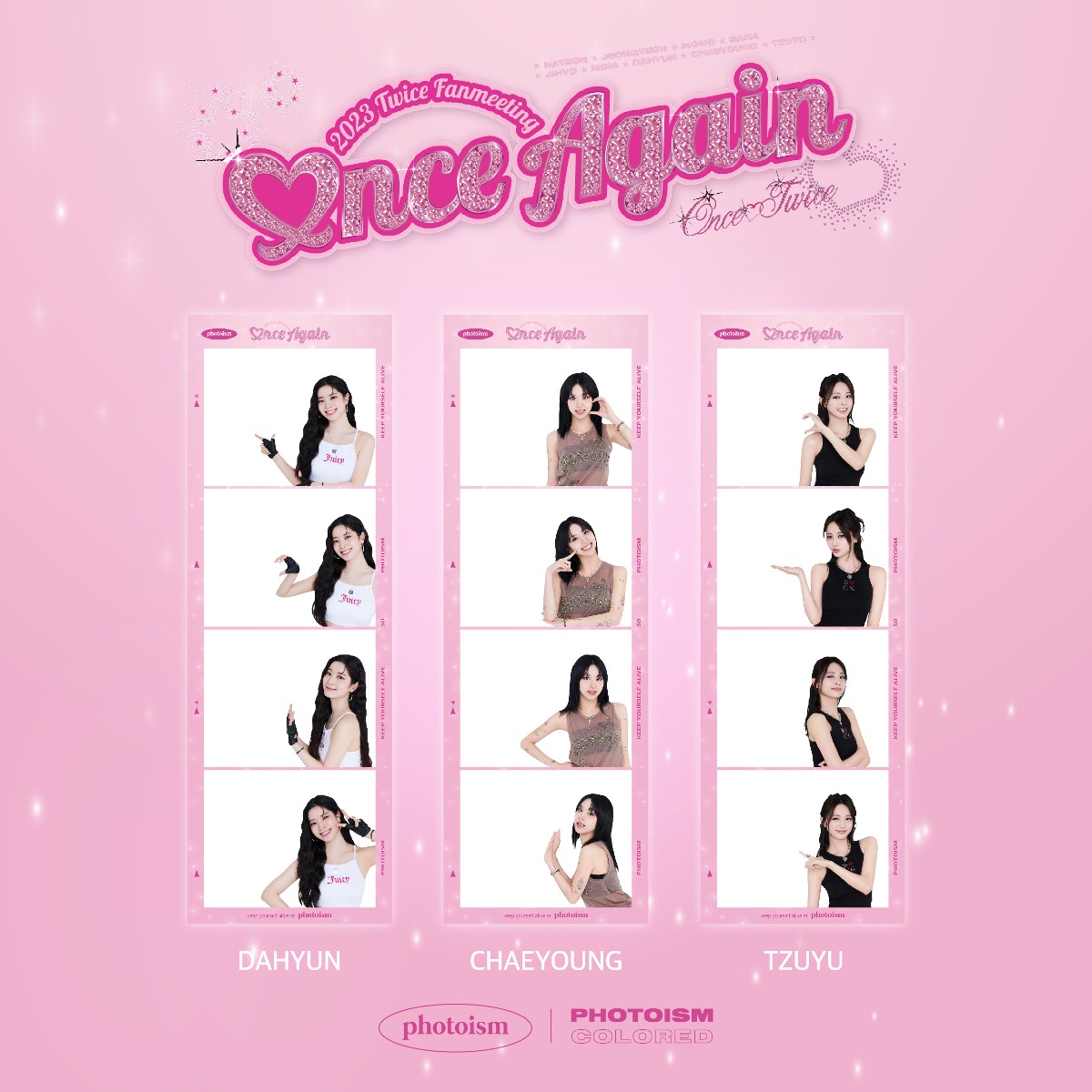 더쿠 - PHOTOISM X TWICE ARTIST FRAME OPEN