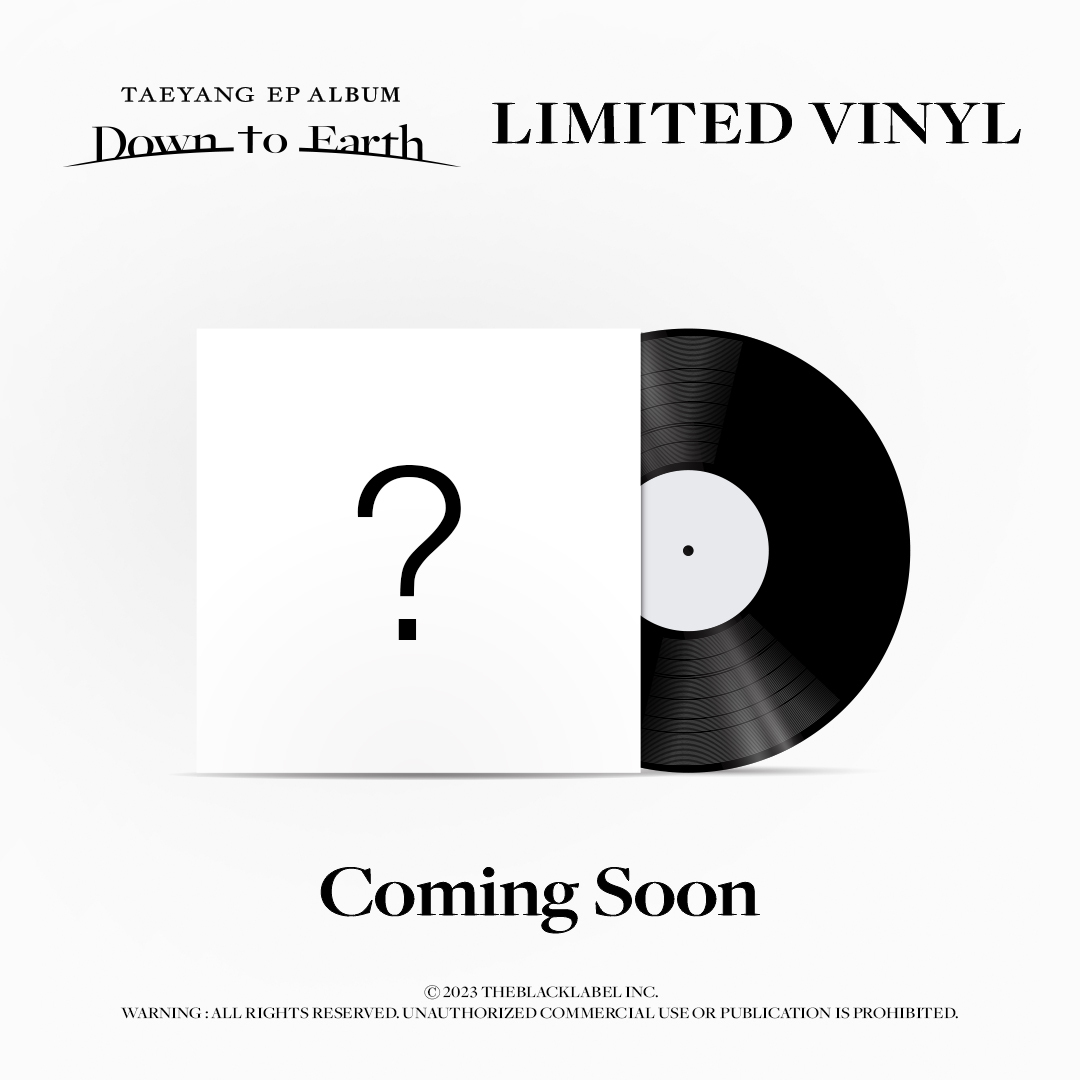 더쿠 - TAEYANG EP ALBUM [Down to Earth] LIMITED VINYL