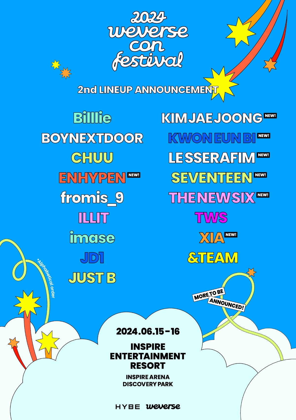 더쿠 세븐틴 르세라핌 김재중 김준수2024 위버스콘 페스티벌 2차 라인업 화제
